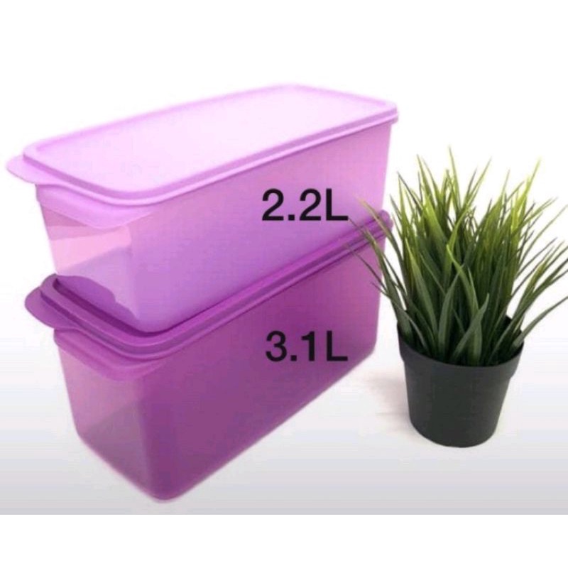 💥Tupperware Cool Stacker 2.2L/3.1L Purple MCO Keep Vegetacbles fresh💥 ...