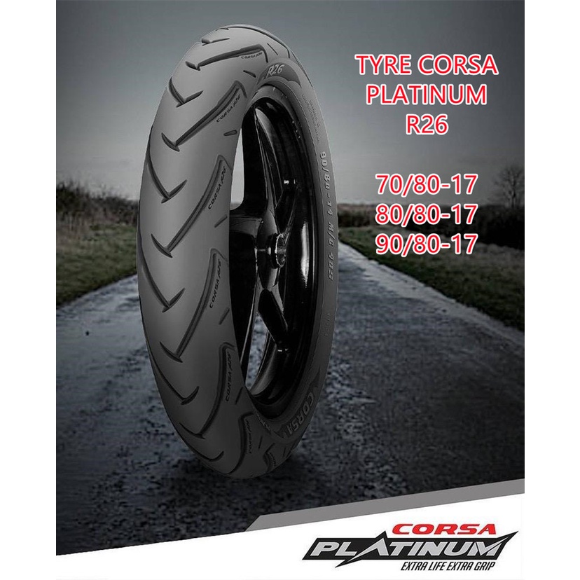 ⚡NEW STOCK 2022 & 2023⚡ CORSA PLATINUM R26 RACING TUBELESS TAYAR TYRE ...