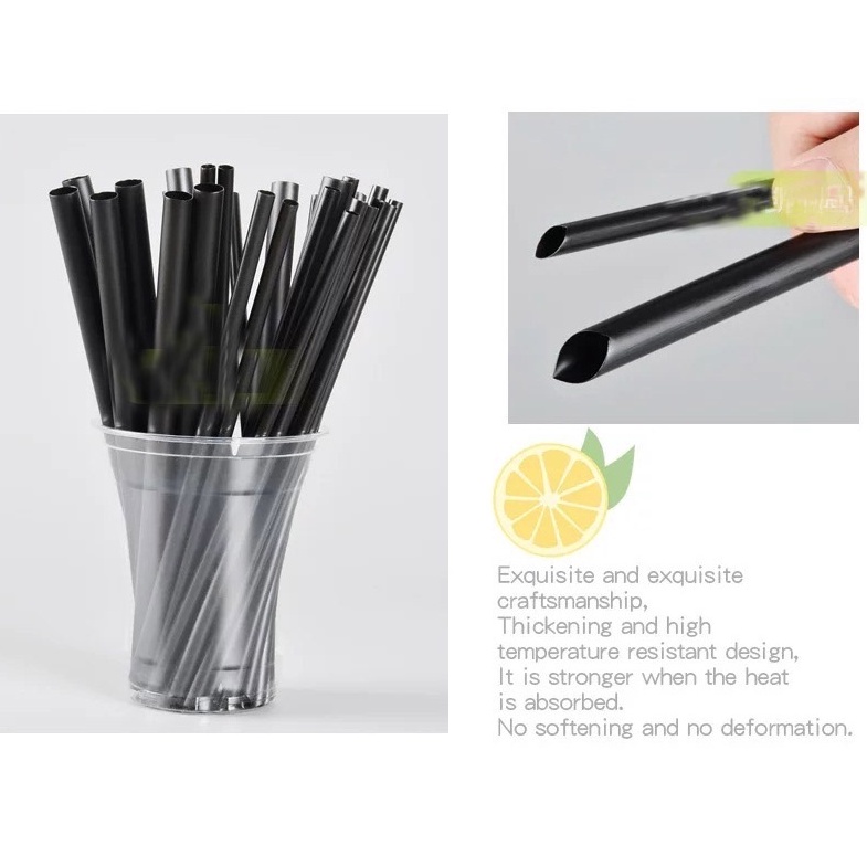 (READY STOCK)Coffee Boba Milk Tea PP Straw Café Supplies 21cm Length ± ...