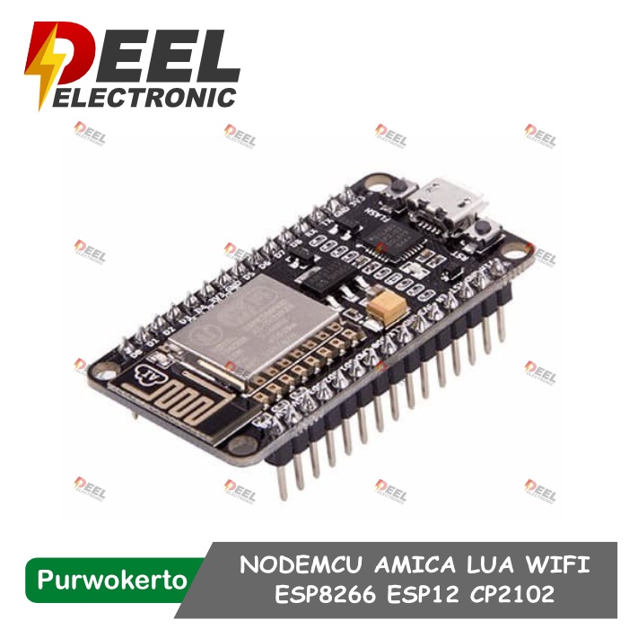 Nodemcu Amica Lua Wifi Esp8266 Esp12 Cp2102 Internet Of Things Shopee