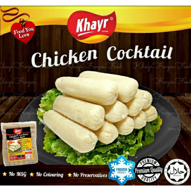 Khayr Sosej Ayam & Daging Tanpa MSG | 💯% Lean Meat | Gluten Free ...
