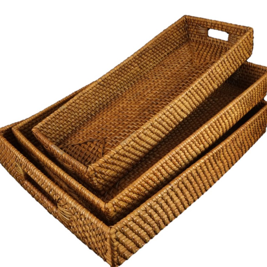 Keceramics Handmade Woven Lombok Tray Basket (Multiple Sizes ...