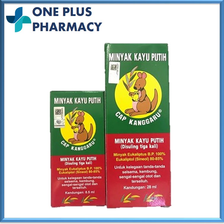 Kangaroo Brand Oil of Eucalyptus 8.5ml/28ml (Minyak Kayu Putih Cap ...