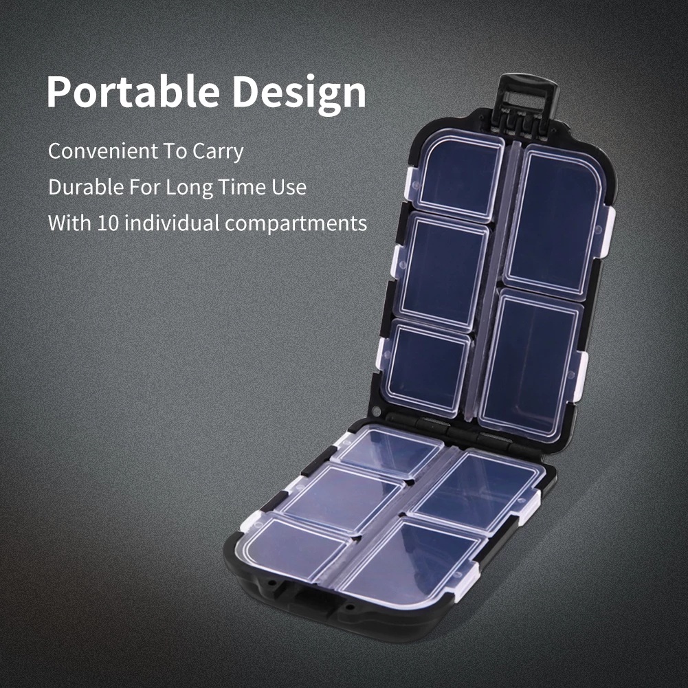 Fishing box professional accessories box Double-layer multi-grid ...