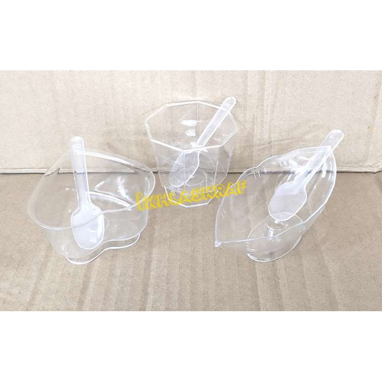 ( SV 2085 ) bekas pudding jelly plastik berkaki + siap sudu 10 biji/pkt. | Shopee Malaysia