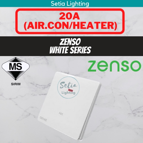 SIRIM Zenso Grande White Socket and Wall Switch Slim Modern Switches ...