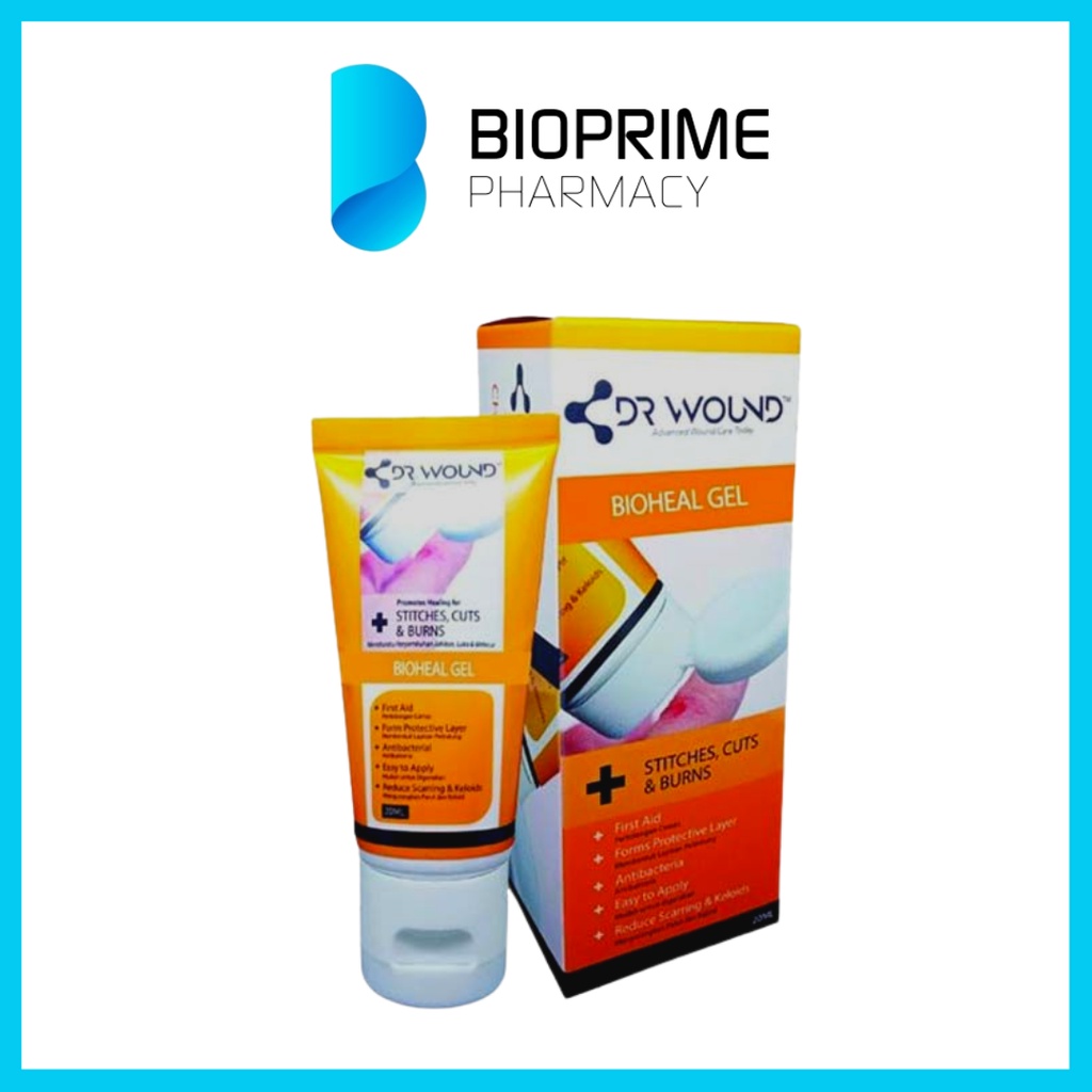 Dr Wound Bioheal Gel 20ml (Wound, Cut, Scars, Marks, Luka, First Aid ...