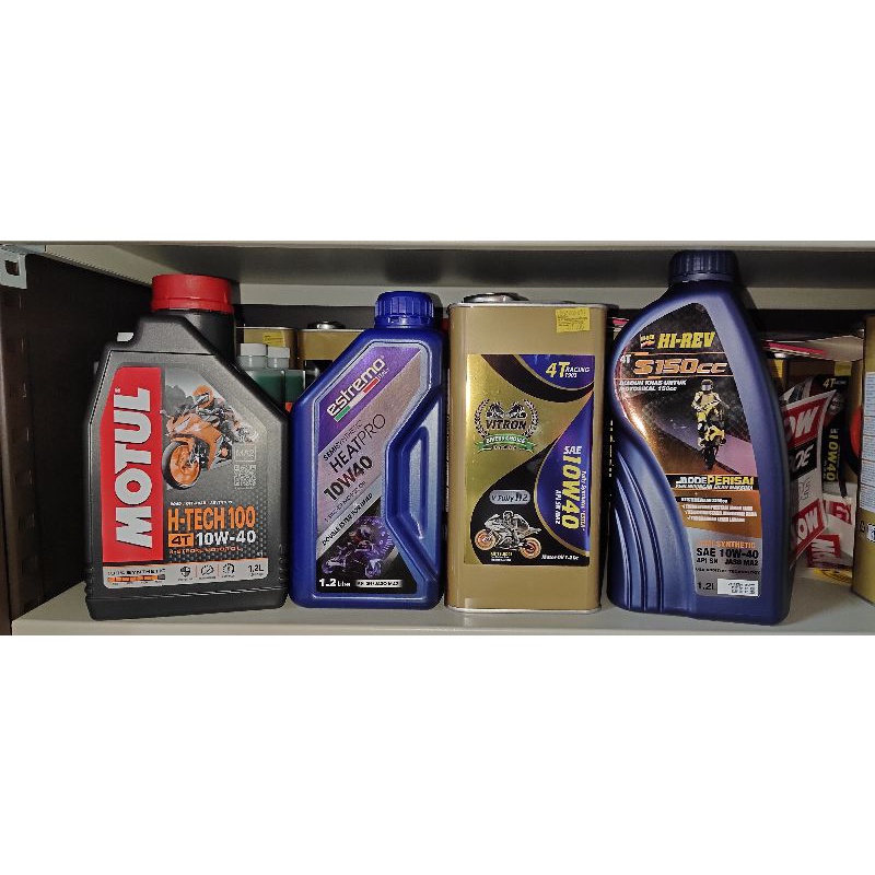 1.2 Liter 10w40 Engine Oil for Rs150 Rs-X CBR150 Vitron Motul Hirev ...