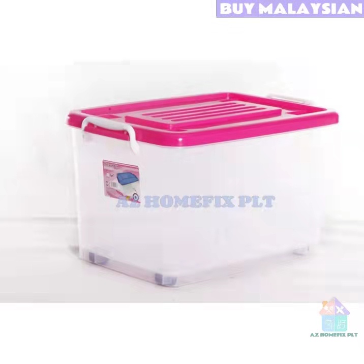Maxonic 45 Litre Storage Box With Wheels / 45 Liter Kotak Beroda ...
