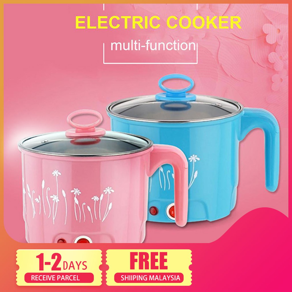 🔥Ready Stock🔥 DELLY 2 LAYERS MULTI FUNCTION HEATER STEAMER MINI COOKER ...