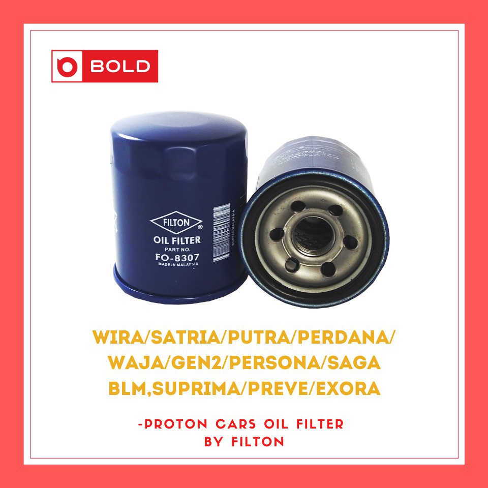 Proton Engine Oil Filter Wira / Satria / Putra / Perdana / Waja / Gen2 ...