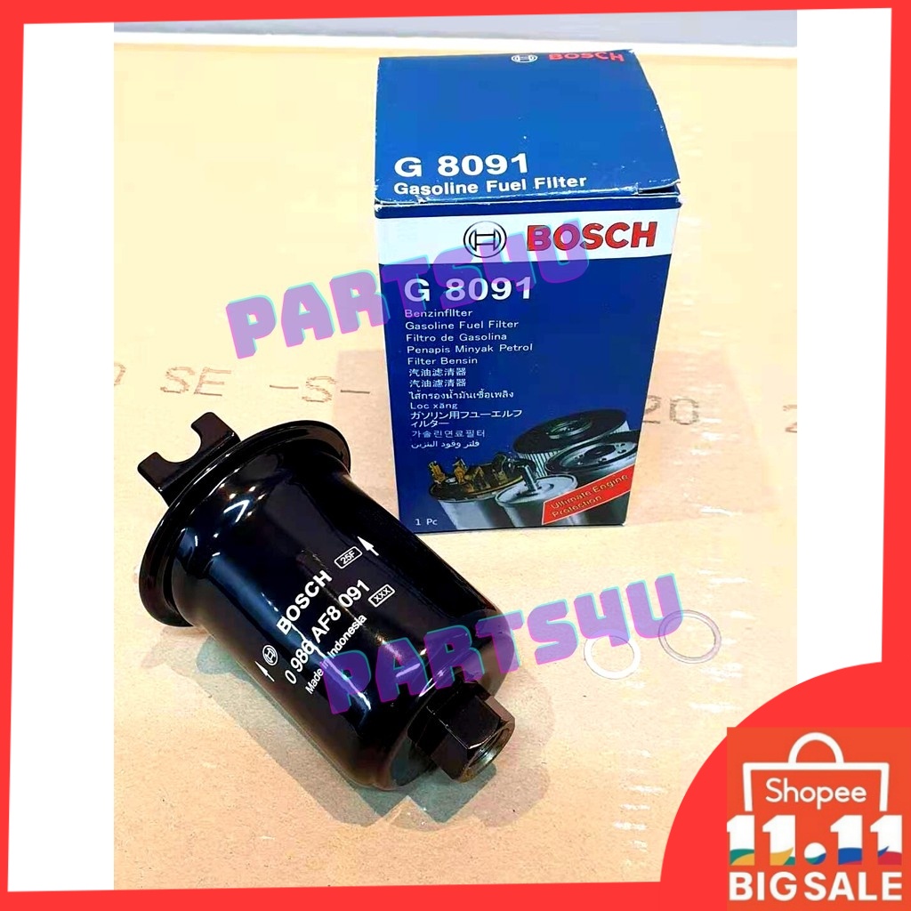 BOSCH PETROL FUEL FILTER UNTUK PROTON WIRA SATRIA 1.3 1.5 1.6 1.8 ...