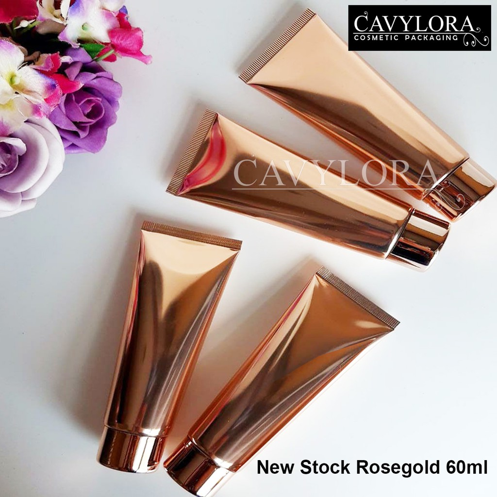 READY STOCK - Rose gold Soft Tube 60ml Rose gold Cap | Shopee Malaysia