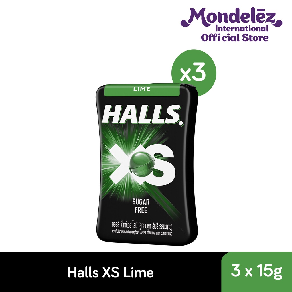 [Bundle of 3] Halls XS Blueberry/Mentholyptus/Watermelon/Lime/Cola ...