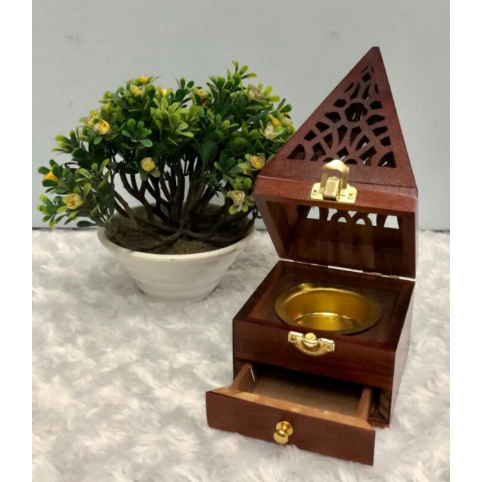 BEKAS BAKAR BUKHOOR ( DESIGN KAYU ) - MABHARA YAMAN | Shopee Malaysia
