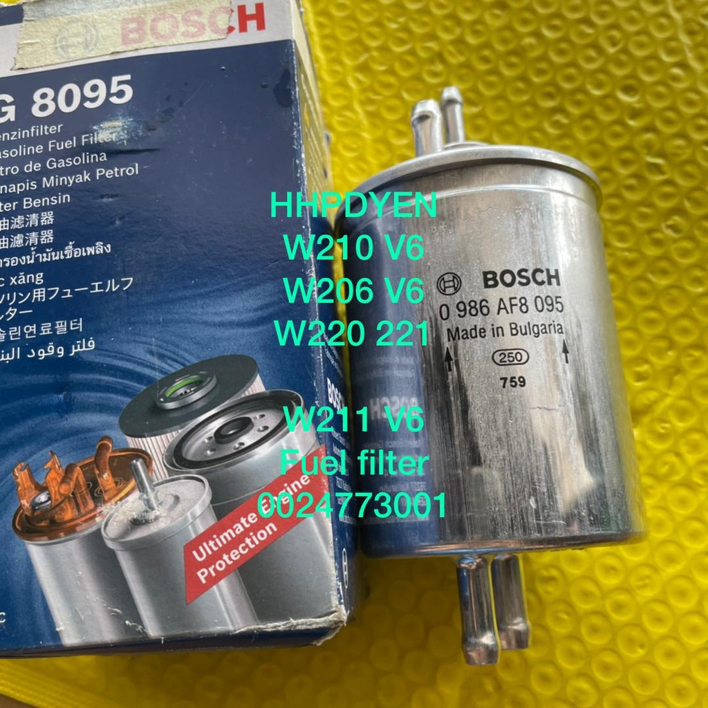 MERCEDES-BENZ W210 V6, W206 V6,W220,W221,W211 V6 FUEL FILTER (BOSCH ...