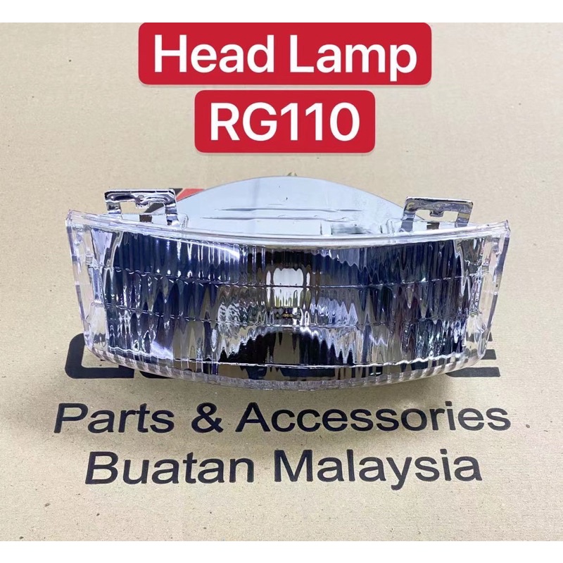 SUZUKI RG110 RG SPORT RGSPORT HEAD LAMP HEAD LIGHT SET CLEAR STANDARD ...