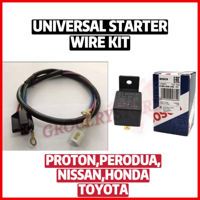 Universal Starter Wire Kit(SET)Proton Perodua Nissan Toyota Honda Saga ...