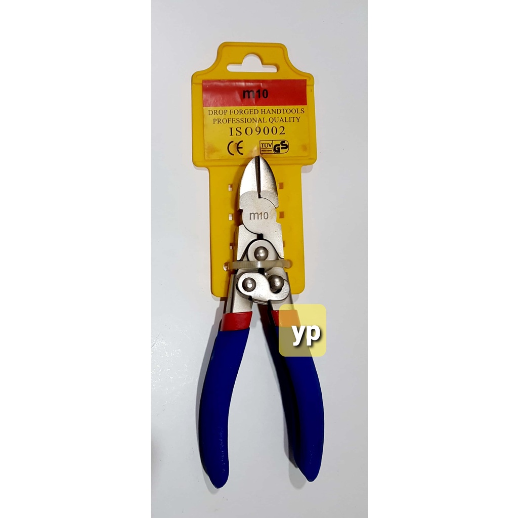 M10 Drop forged Cr-V wire cutter diagonal cutting plier with rubber ...