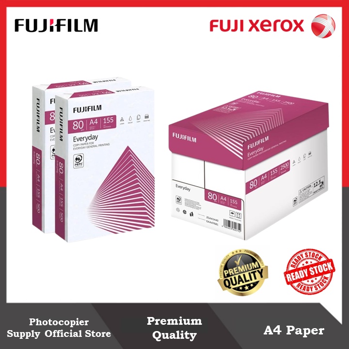 Fuji Xerox Fujifilm A4 Paper 80gsm Copier Paper /Printing Paper (PHOTOCOPY PAPER) 500sheets ...