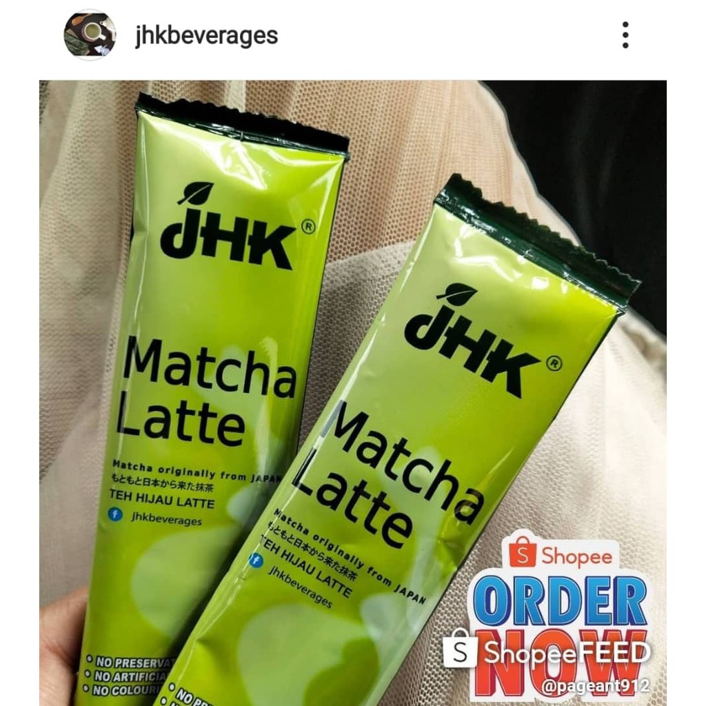 JHK HALAL MATCHA LATTE 27G (SACHET) | Shopee Malaysia