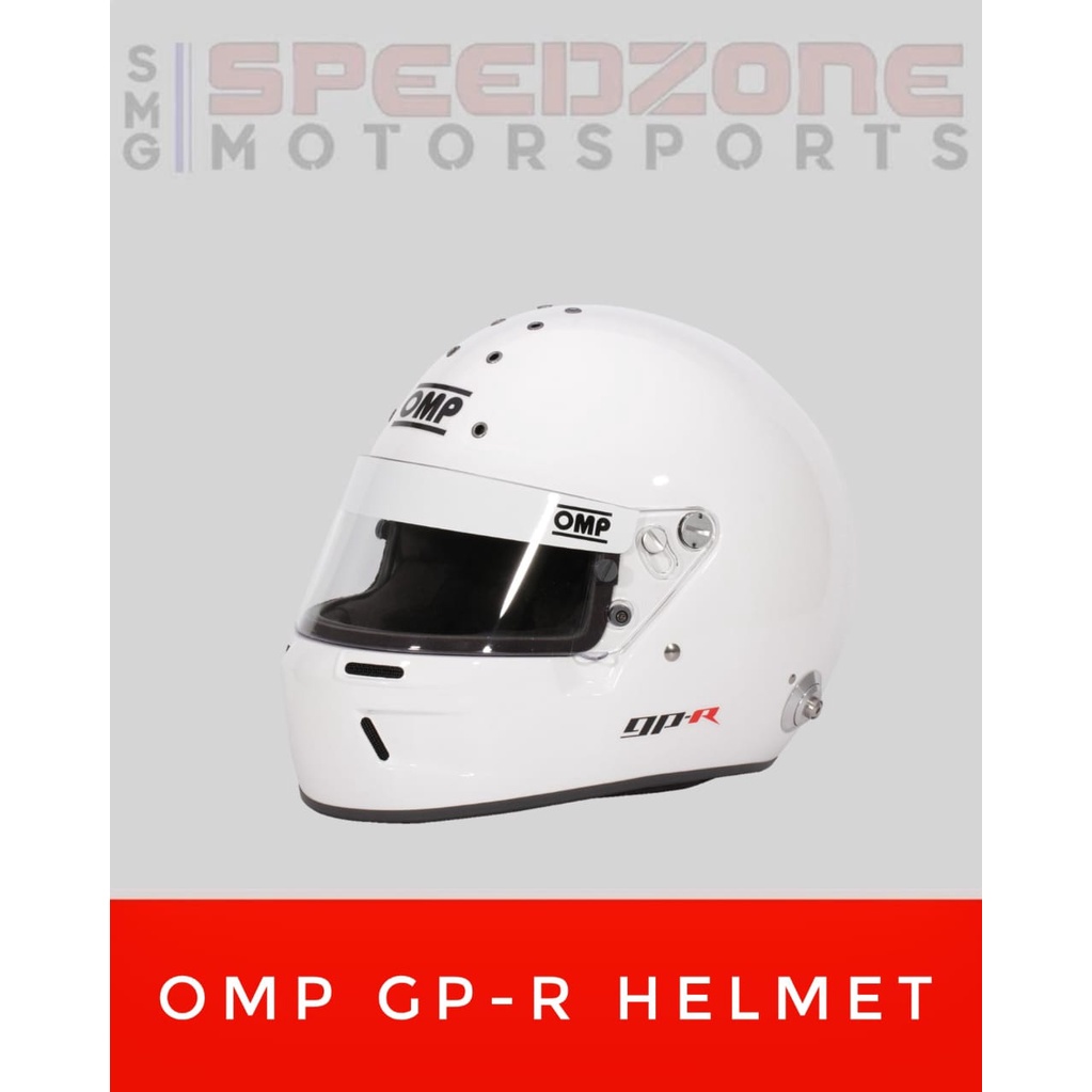 OMP GP-R Helmet / Race Car Helmet- FIA Approved (Speedzone) | Shopee ...