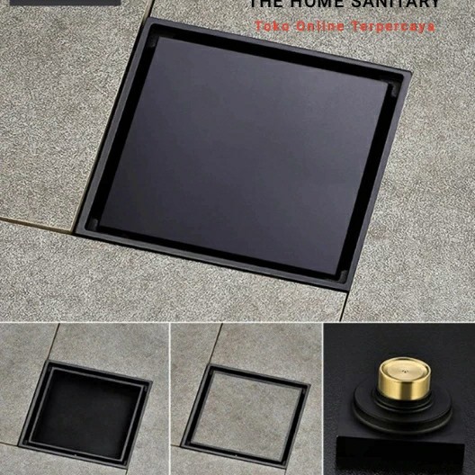 New FLOOR DRAIN STAINLESS BLACK GOT FILTER SMART DRAIN BLACK ANTI FLOOD ...