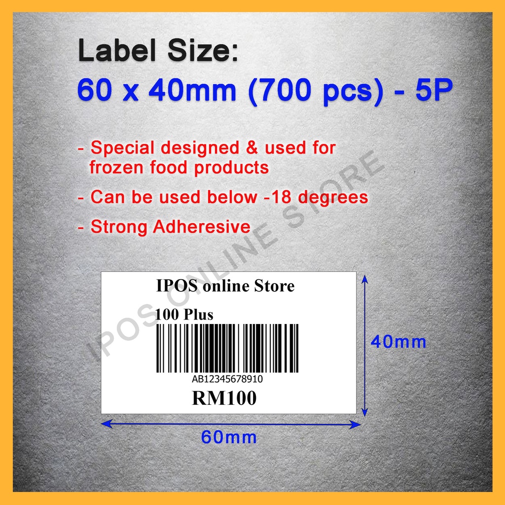 Thermal Barcode Label Sticker | Shopee Malaysia