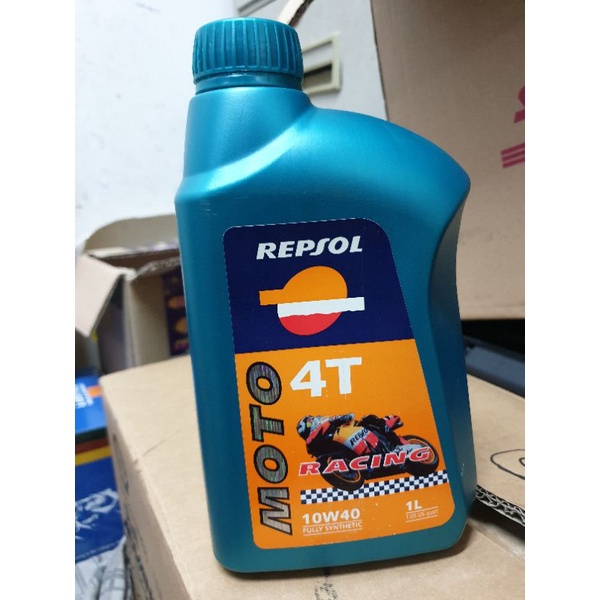 REPSOL 4T OIL MOTO RACING FULLY SYNTHETIC 10W40 1 LITER | Shopee Malaysia