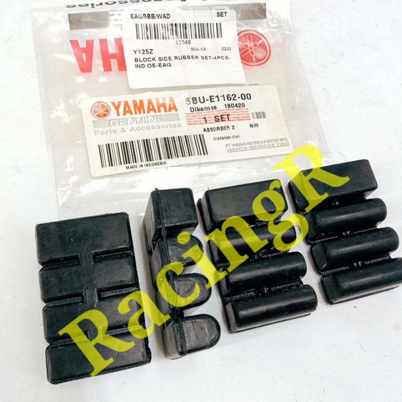 YAMAHA Y125 Y125Z BLOCK SIDE RUBBER 4PCS IND GETAH BLOCK CYLINDER BLOCK ...