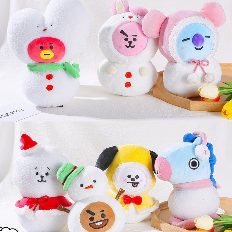 BT21 BTS Snowman 2020 Winter Edition Christmas Plush Doll | Shopee Malaysia