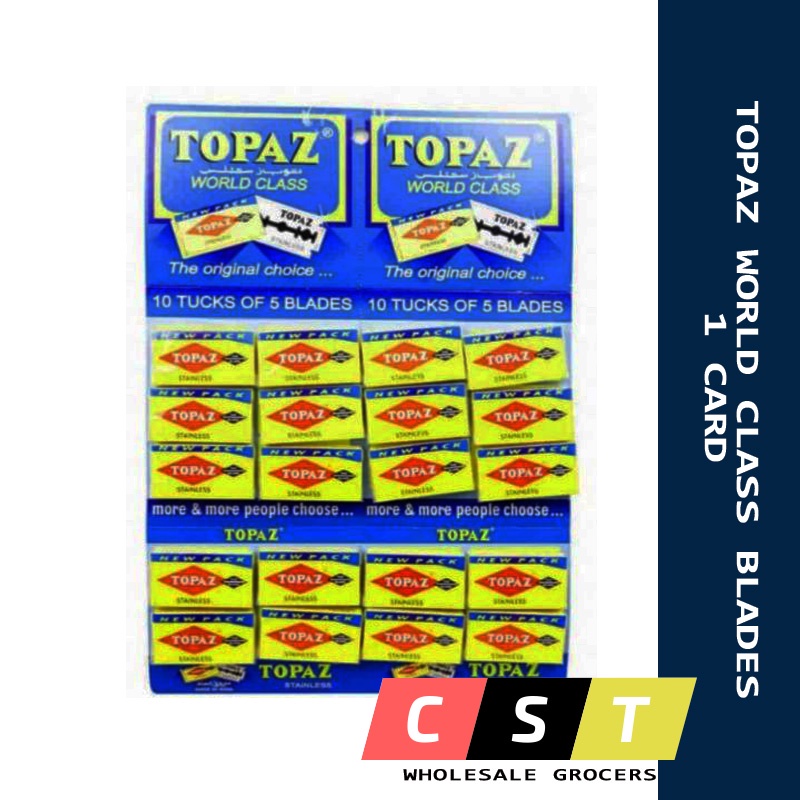 TOPAZ WORLD CLASS BLADES (1 CARD) | Shopee Malaysia