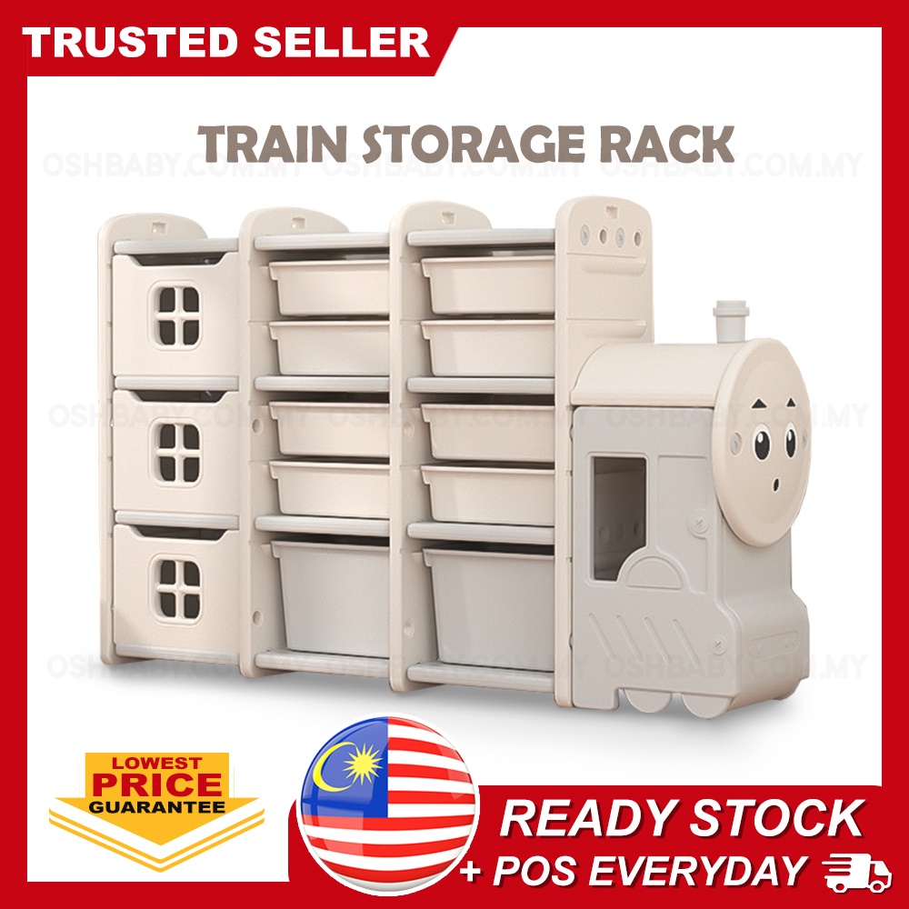 TRAIN STORAGE RACK Toy Storage Children Clothing Cabinet Storage Box ...
