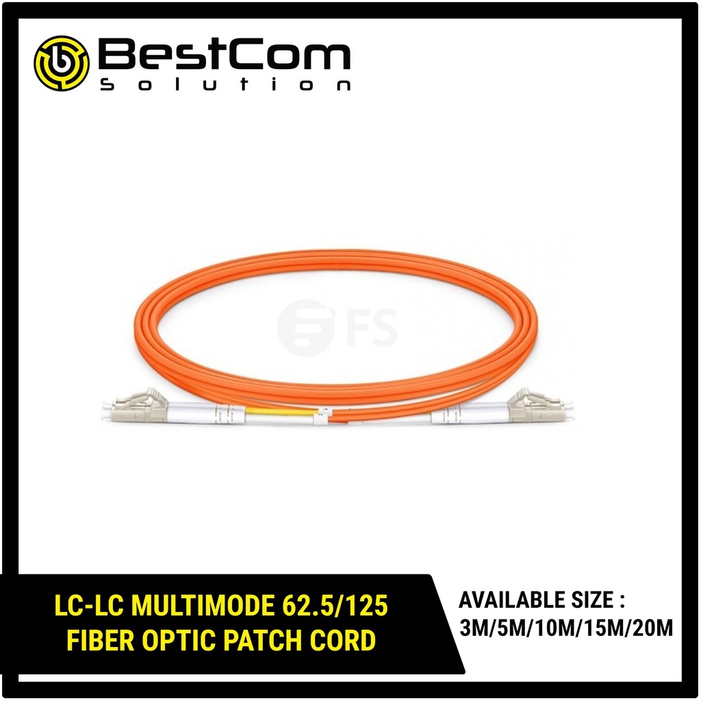 LC-LC MULTIMODE DUAL CORE 50/125 FIBER OPTIC PATCH CORD | Shopee Malaysia
