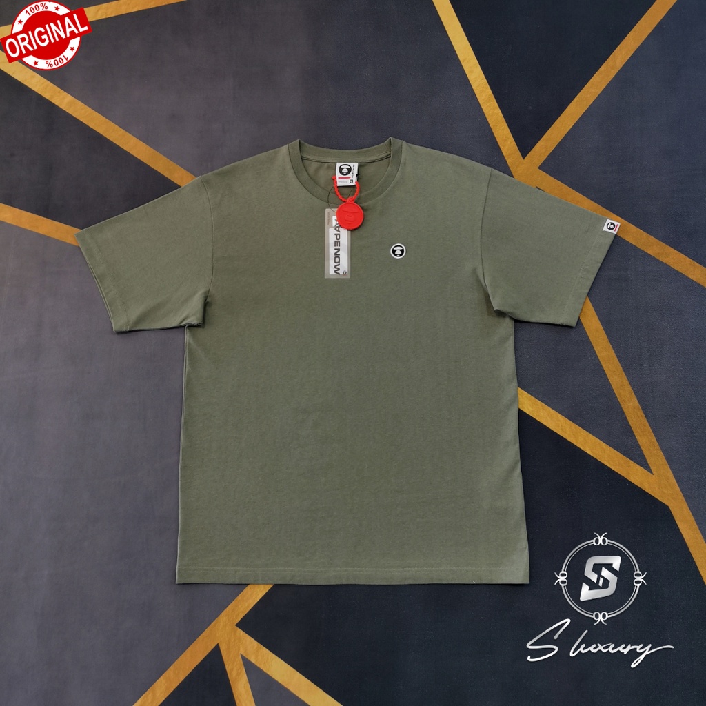 AAPE SMALL EMBROIDERED LOGO TEE (NORMAL CUTTING) | Shopee Malaysia