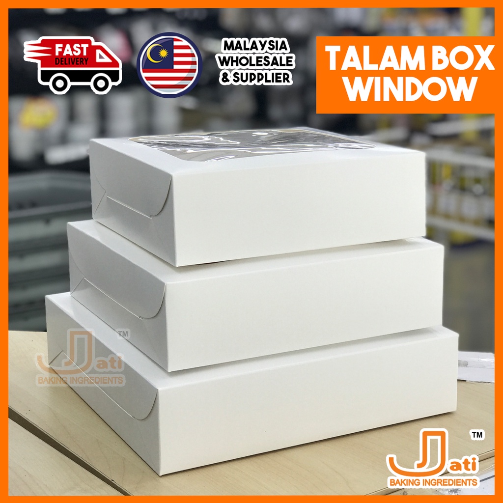 [ READY STOCK ‼️ 现货 ‼️ ] Window Cake Box Talam Box Kotak Talam Kotak ...