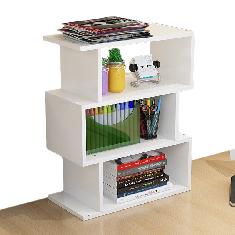 Desktop bookshelf storage shelf office A4 paper storage rack file ...