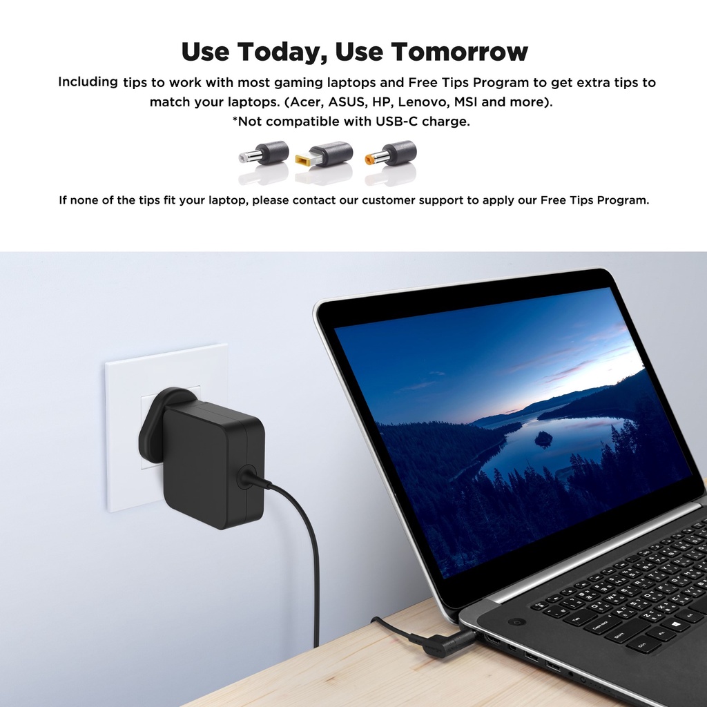 Innergie T6 65W Universal Laptop Charger Power Adapter - Compatible ...