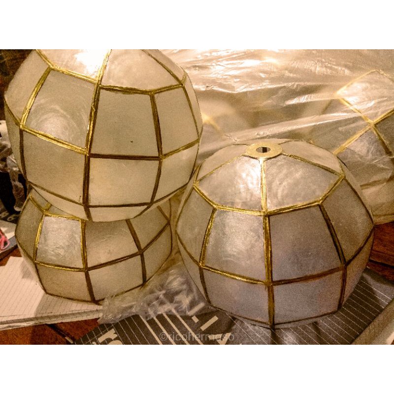 Ball Capiz Lantern 8" & 10" 10PCS - No wirings & bulb | Shopee Malaysia