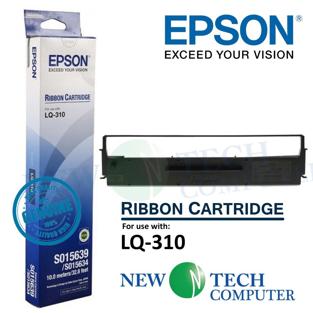 EPSON ORIGINAL LQ-310 RIBBON CARTRIDGE [100% GENUINE] DOT MATRIX ...