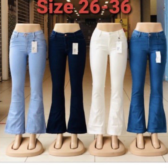 BOOTCUT Denim Seluar Perempuan Women Pants Danim Stretchable [Ready ...