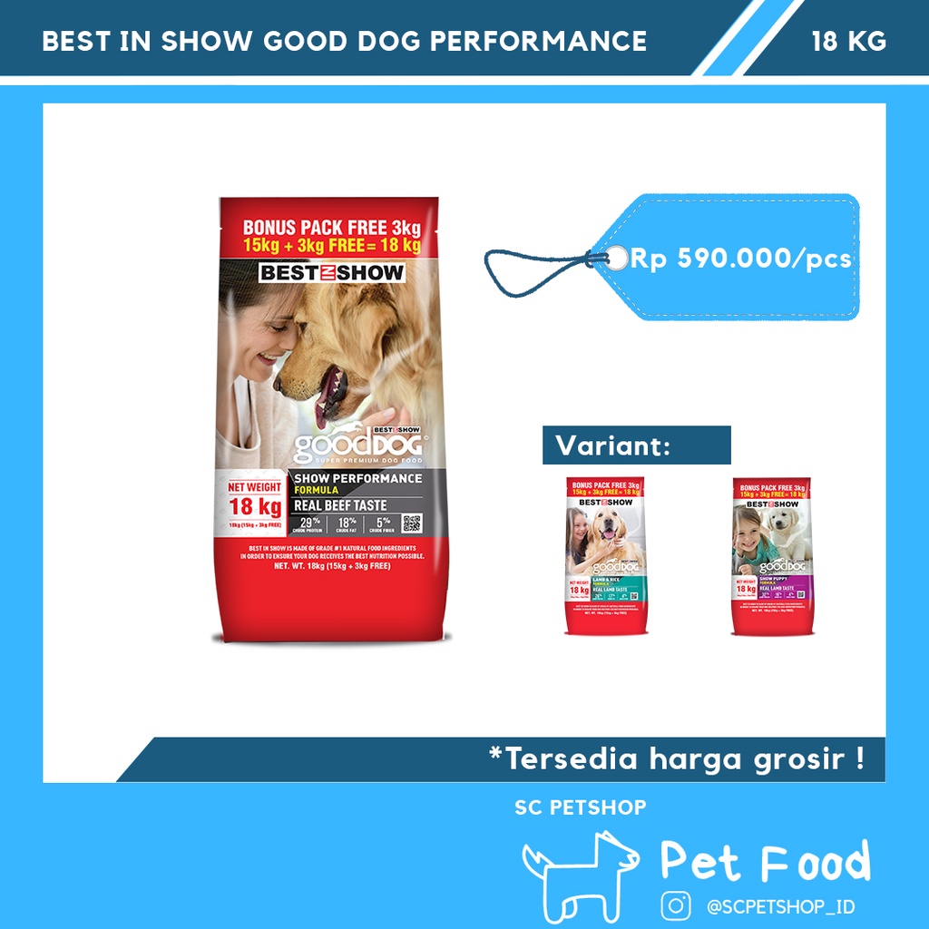 Best In Show Good Dog Dry Food Performance 18 kg | Shopee Malaysia