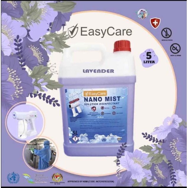 [𝗞𝗞𝗠 / 𝗪𝗛𝗢 / 𝗡𝗘𝗔 𝗖𝗢𝗠𝗣𝗟𝗜𝗔𝗡𝗖𝗘]Easy Care NANO MIST Solution Disinfectant ...