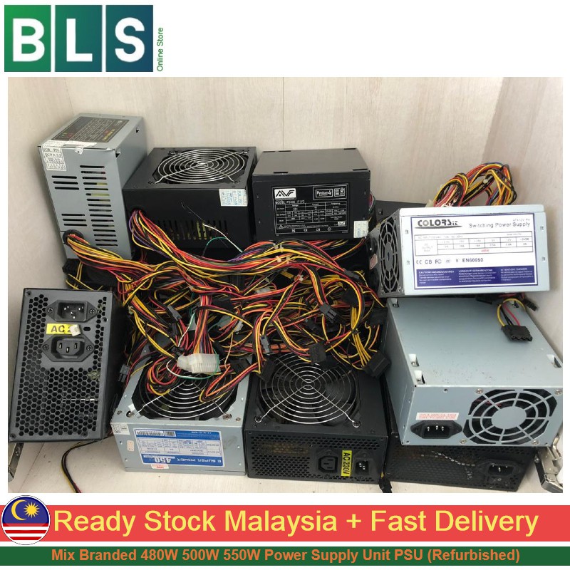 Mix Branded 300W 480W 500W 550W Power Supply Unit PSU (Refurbished ...