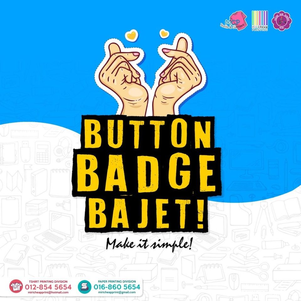 BUTTON BADGES (CUSTOM) | Shopee Malaysia