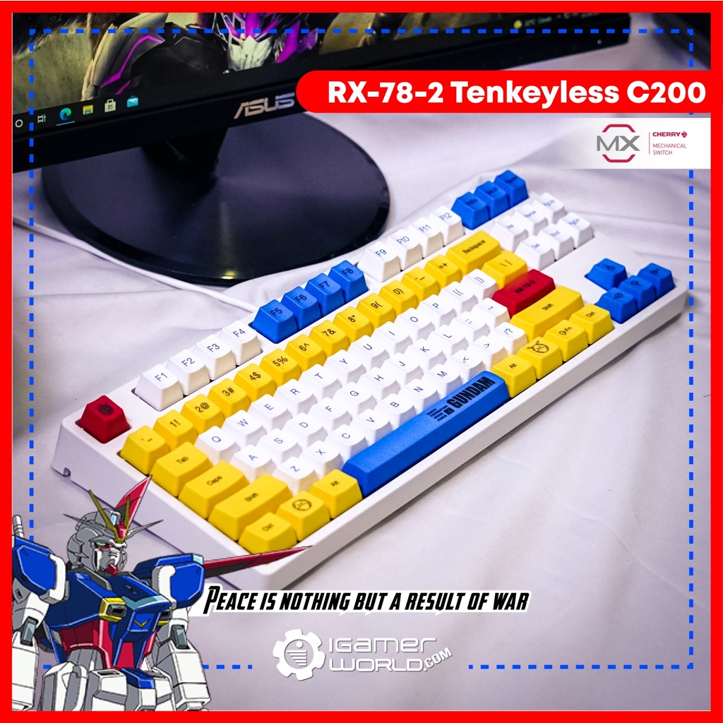 IKBC GUNDAM RX-78-2 Tenkeyless C200 Mechanical Gaming Keyboard | Shopee ...