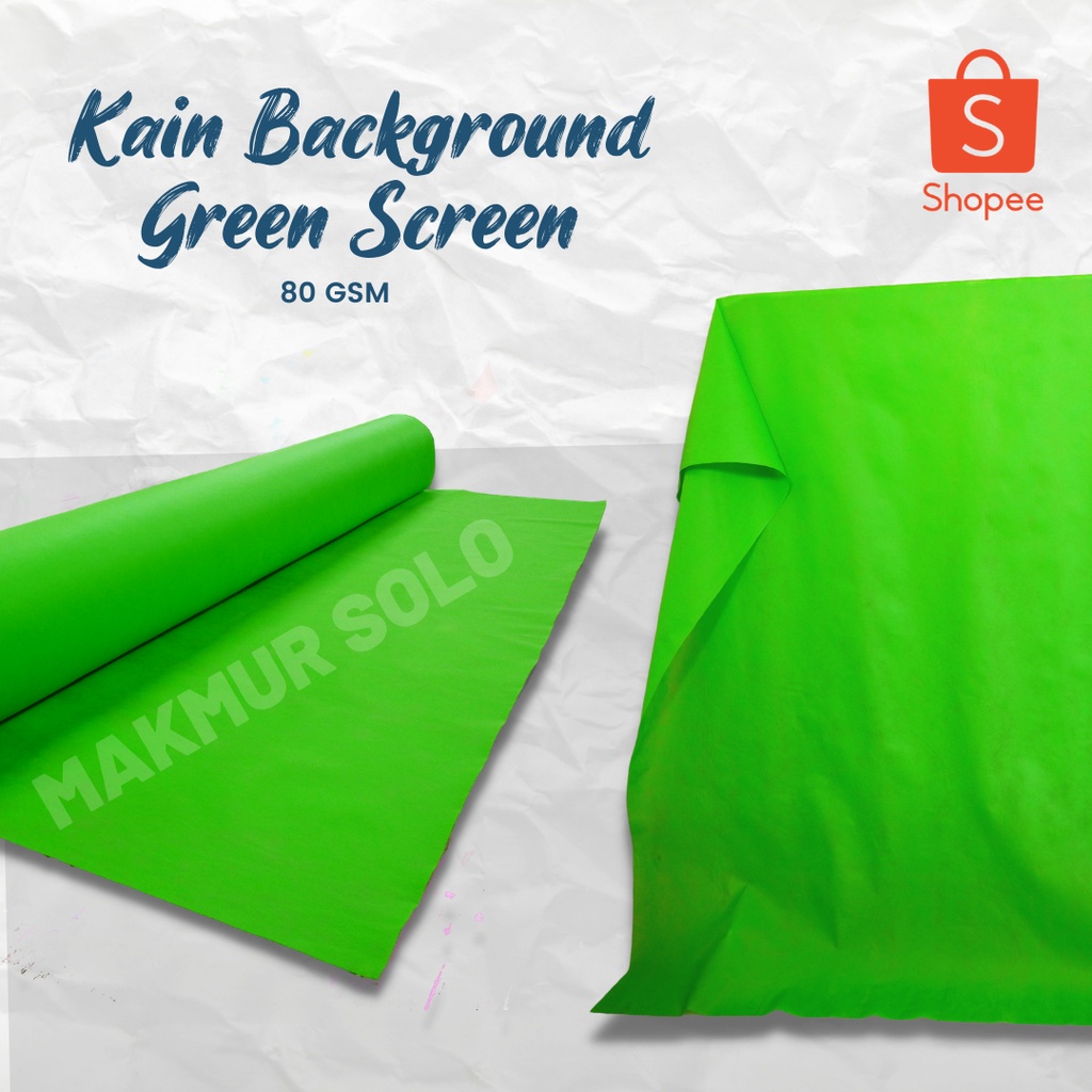 Gramasi Green Screen Studio Backdrop Cloth 80 Spunbond Youtuber Video ...
