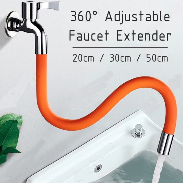 Faucet Extension Extender Rotating Water Tap Extension Pipe Kitchen ...