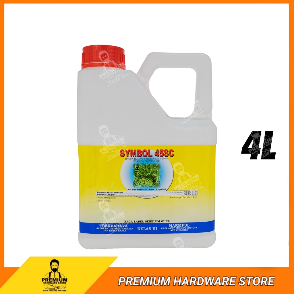 HEXTAR Symbol 45SC 4 Liter Ametryn 45% Herbicide Racun Rumpai Rumput ...