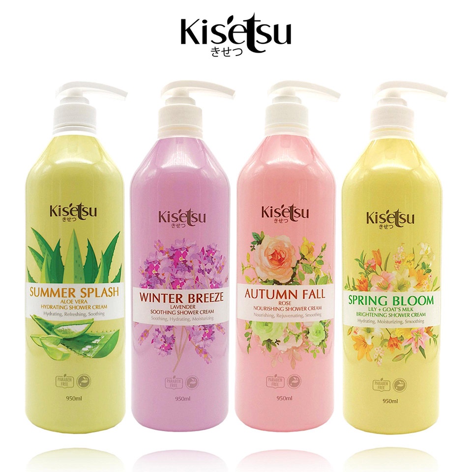 [Kisetsu] 4 Seasons Assorted Shower Cream 950ml (4 Variants to Choose ...